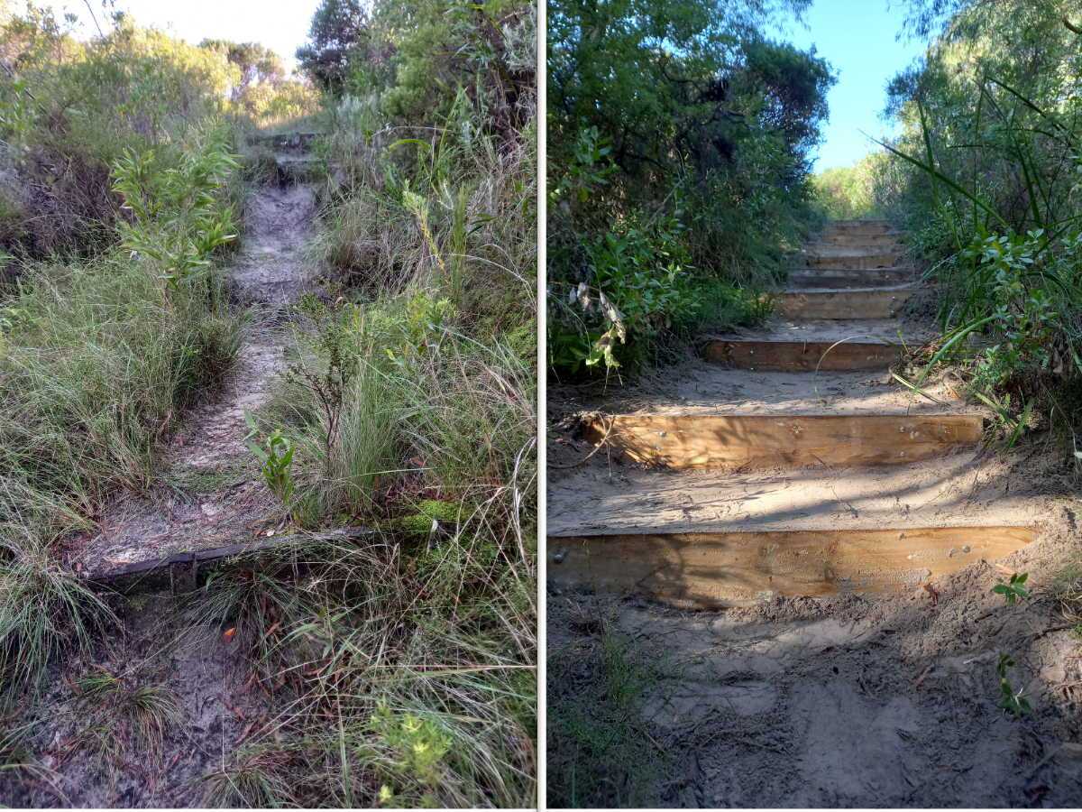 Sectional Vollies complete TS124 Steps Replacement - Bibbulmun Track ...